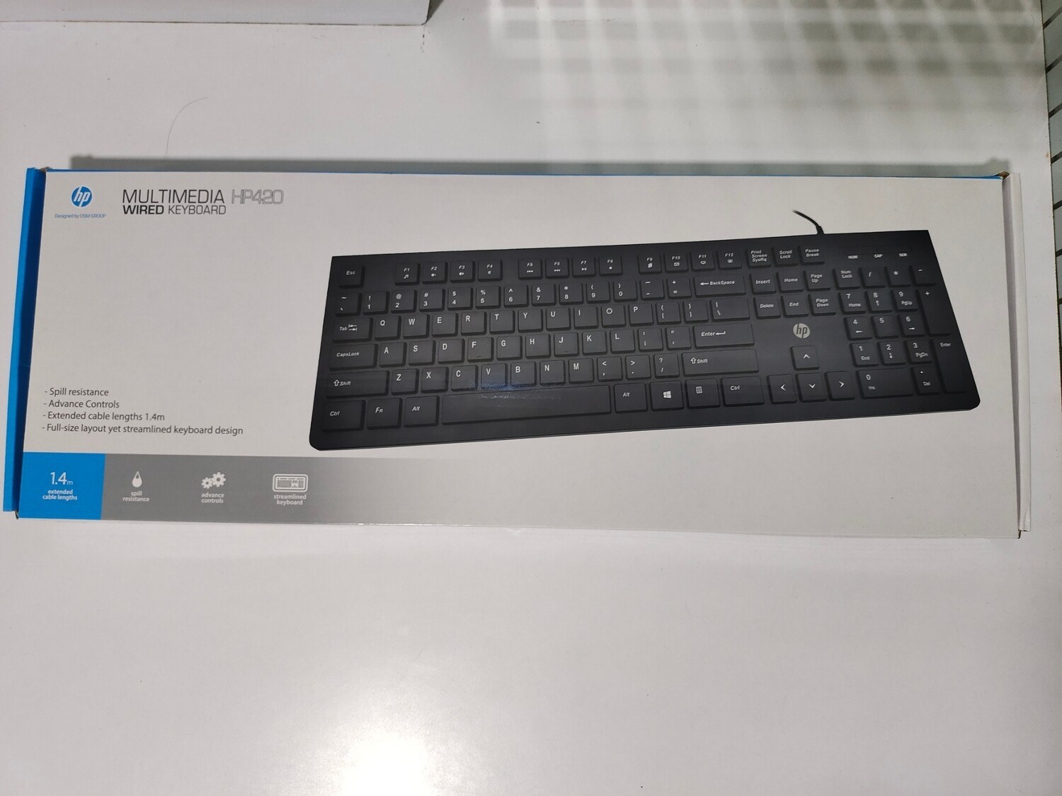 HP 420 Multimedia Wired Keyboard 2U2H4P3 – LT Online Store