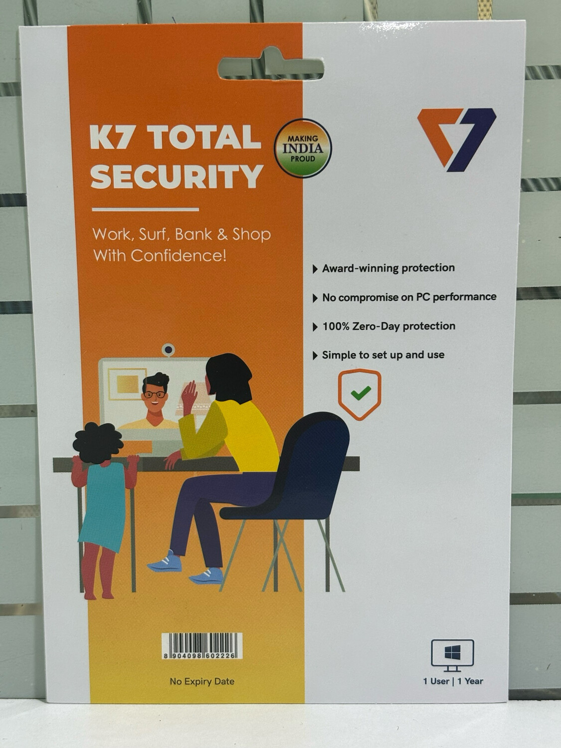 Renewal, 1 User, 1 Year, K7 Total Security – Rs.260 – LT Online Store