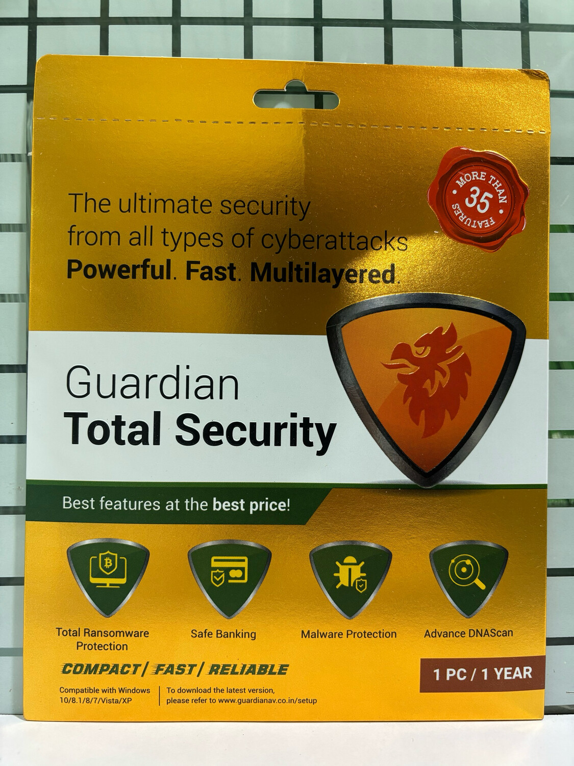 New, 1 User, 1 Year, Guardian Total Security – Rs.290 – LT Online Store