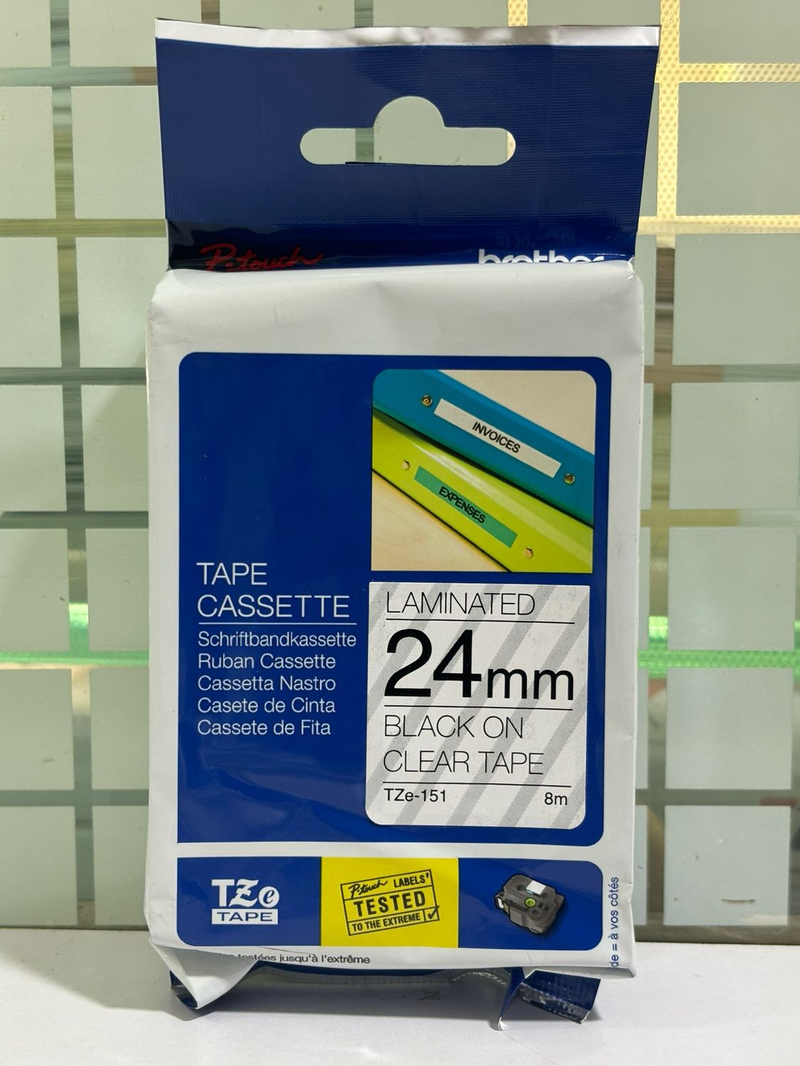 Brother Tze-151 Black on Clear 24mm Label Tape – Rs.1160 – LT Online Store