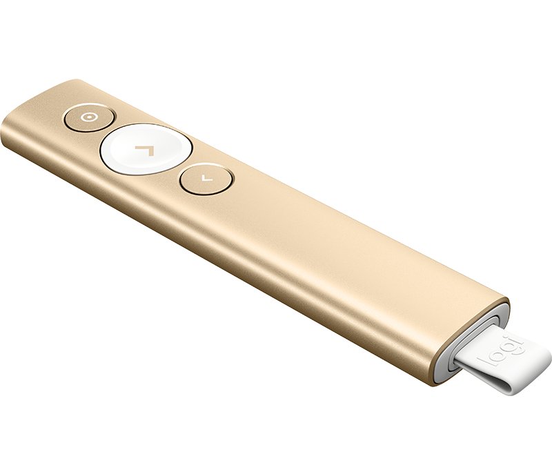 Logitech Spotlight Presentation Remote, Gold – Rs.9500 – LT Online Store