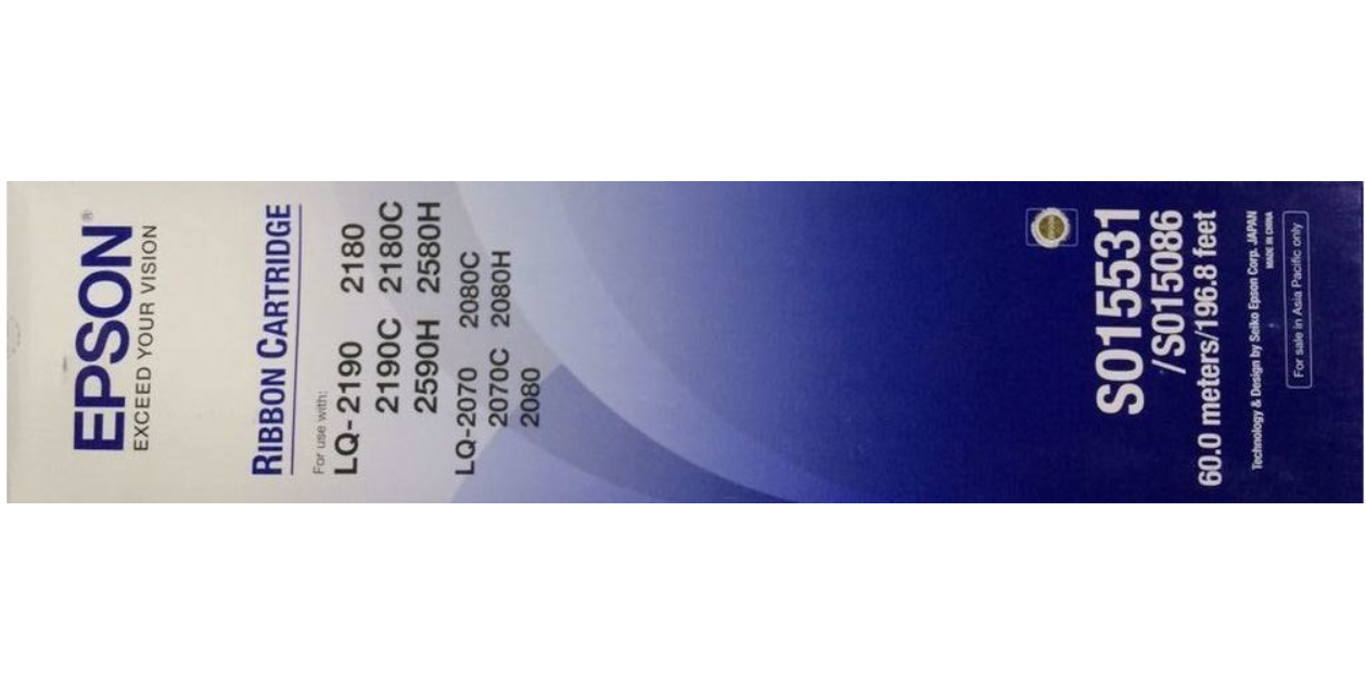 Epson LQ-2190, 2170, 2180, 2590, 2580, 2070, 2080 Ribbon Cartridge, Rs ...