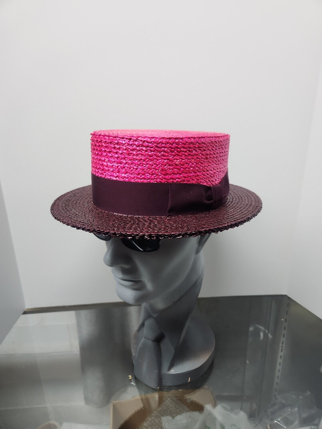 Sailor Straw Fuschia / Burgundy