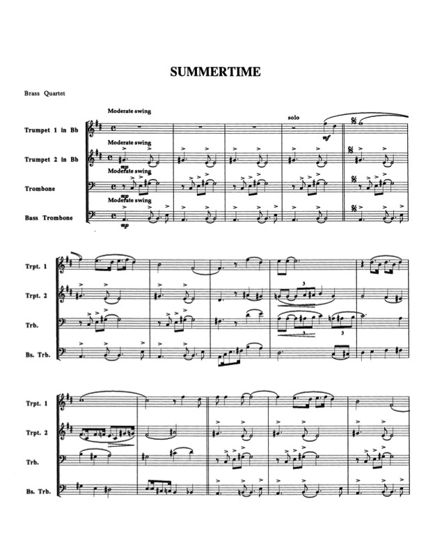 Summertime - Music Catalogue