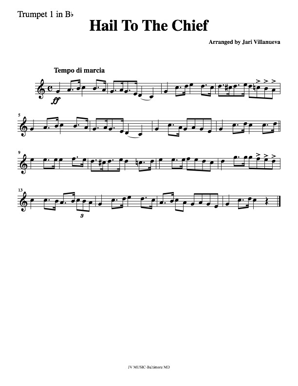 Hail To The Chief - Store