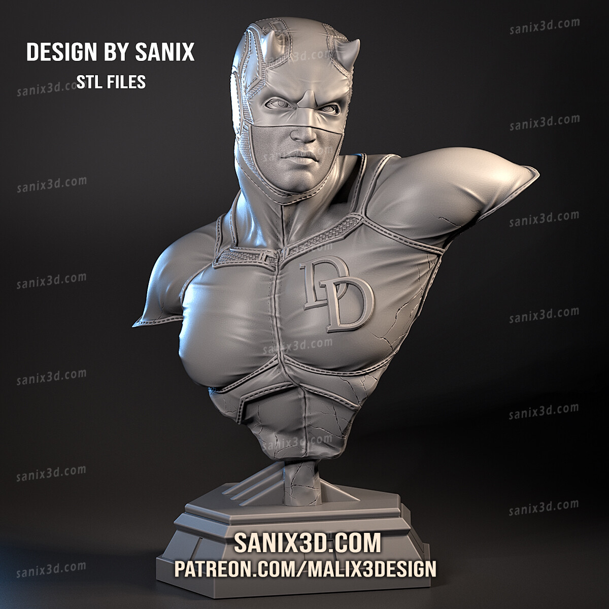 DAREDEVIL ( bust ) - STL Files