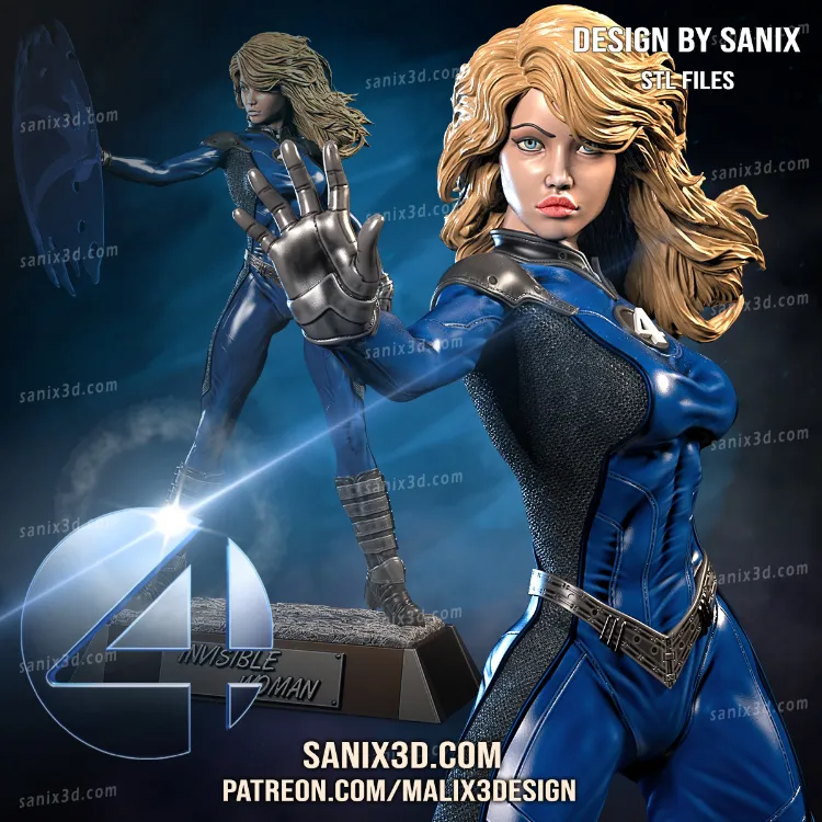 Invisible Woman ( Fantastic Four ) - STL Files
