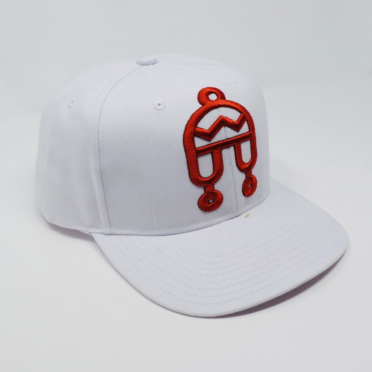 Peruvian Brothers Hat -White Hat with Red Chullo Logo