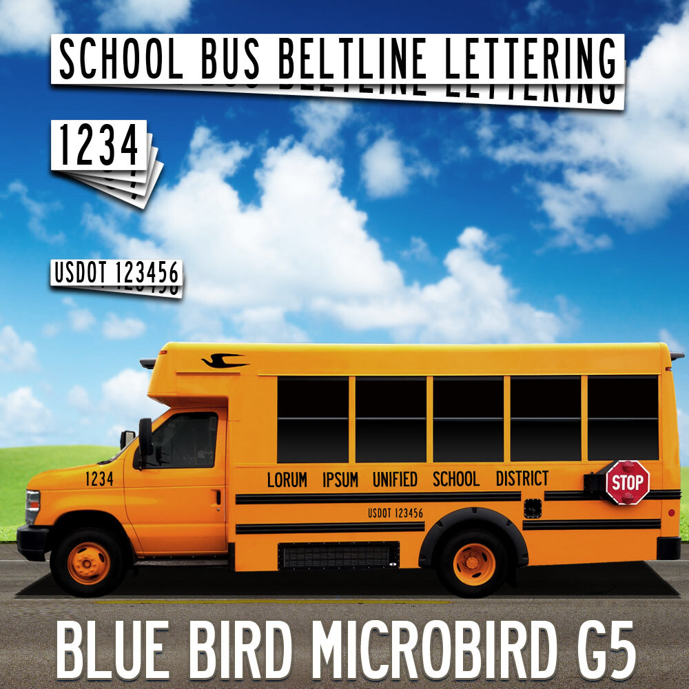Girardin Micro Bird School Bus Lettering