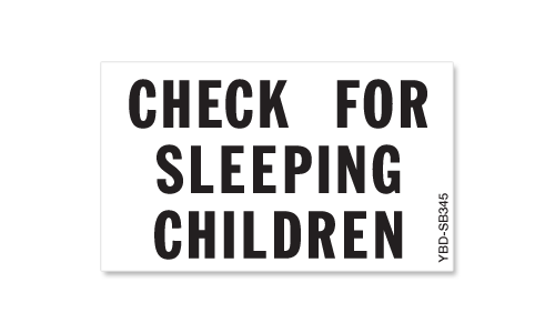 Check For Sleeping Children Sticker