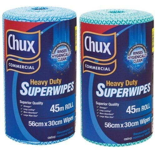 CHUX 9305G SUPERWIPES HEAVY DUTY 30CM x 45M ROLL – Cleanaux Supplies ...