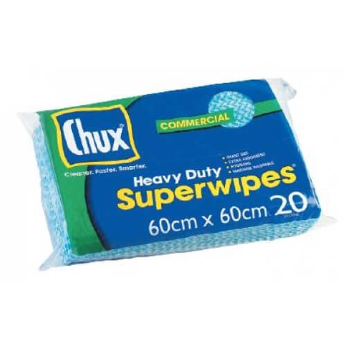 CHUX 9887 HEAVY DUTY SUPERWIPES BLUE 60CM X 60CM – Cleanaux Supplies ...