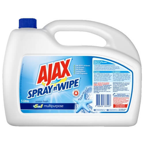 AJAX SPRAY & WIPE 5 LITRES – Cleanaux Supplies – Hygiene & Hospitality Products