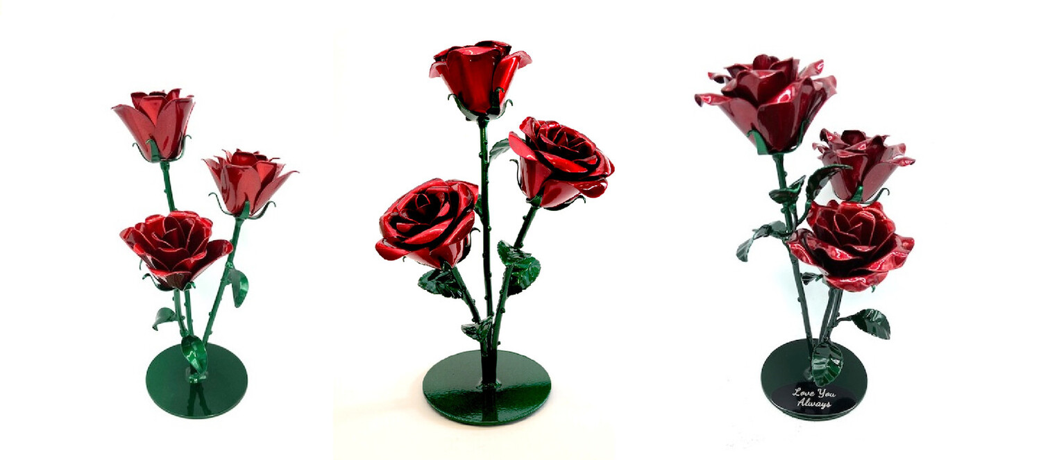 Triple Rose Arrangement