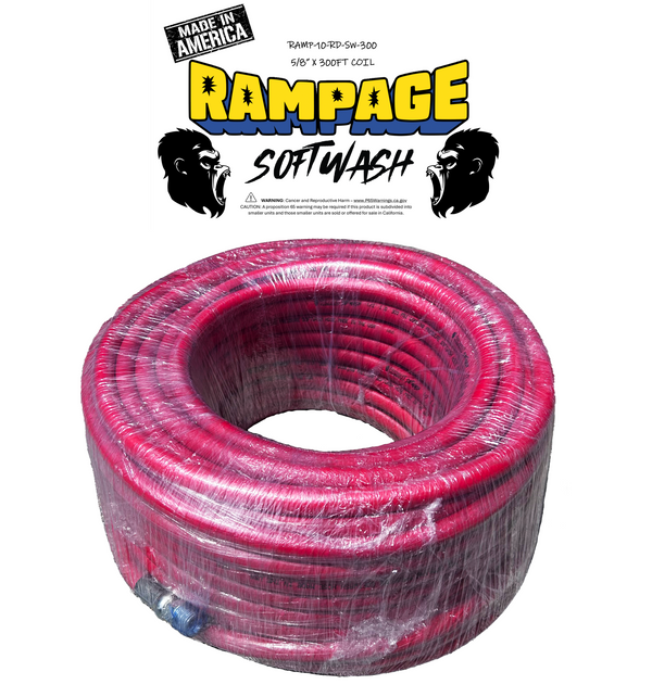 RAMPAGE Softwash 5/8 in 300 ft Hose: RED - Store - Glomatek.com