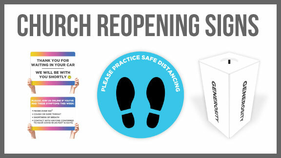 Church Reopening Signs