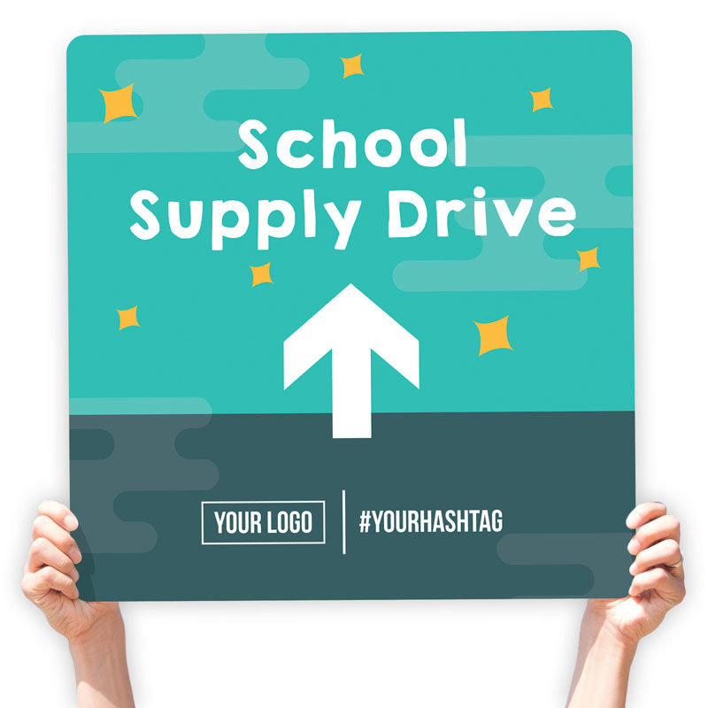 School Supply Drive Signs! | Church Sign Shop