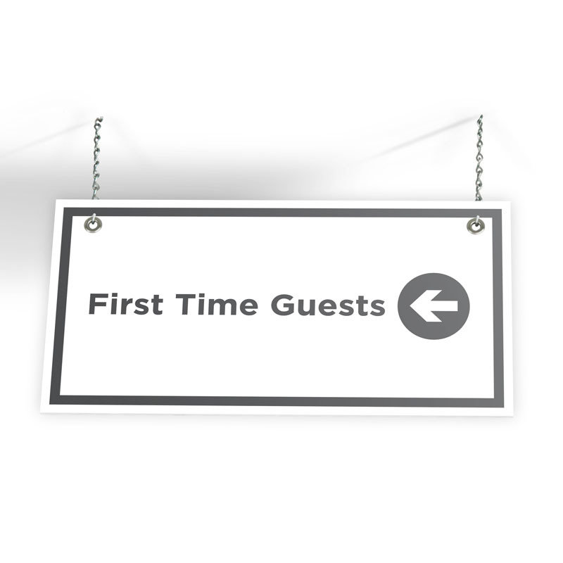 First Time Guest Directional Signs! | Church Sign Shop