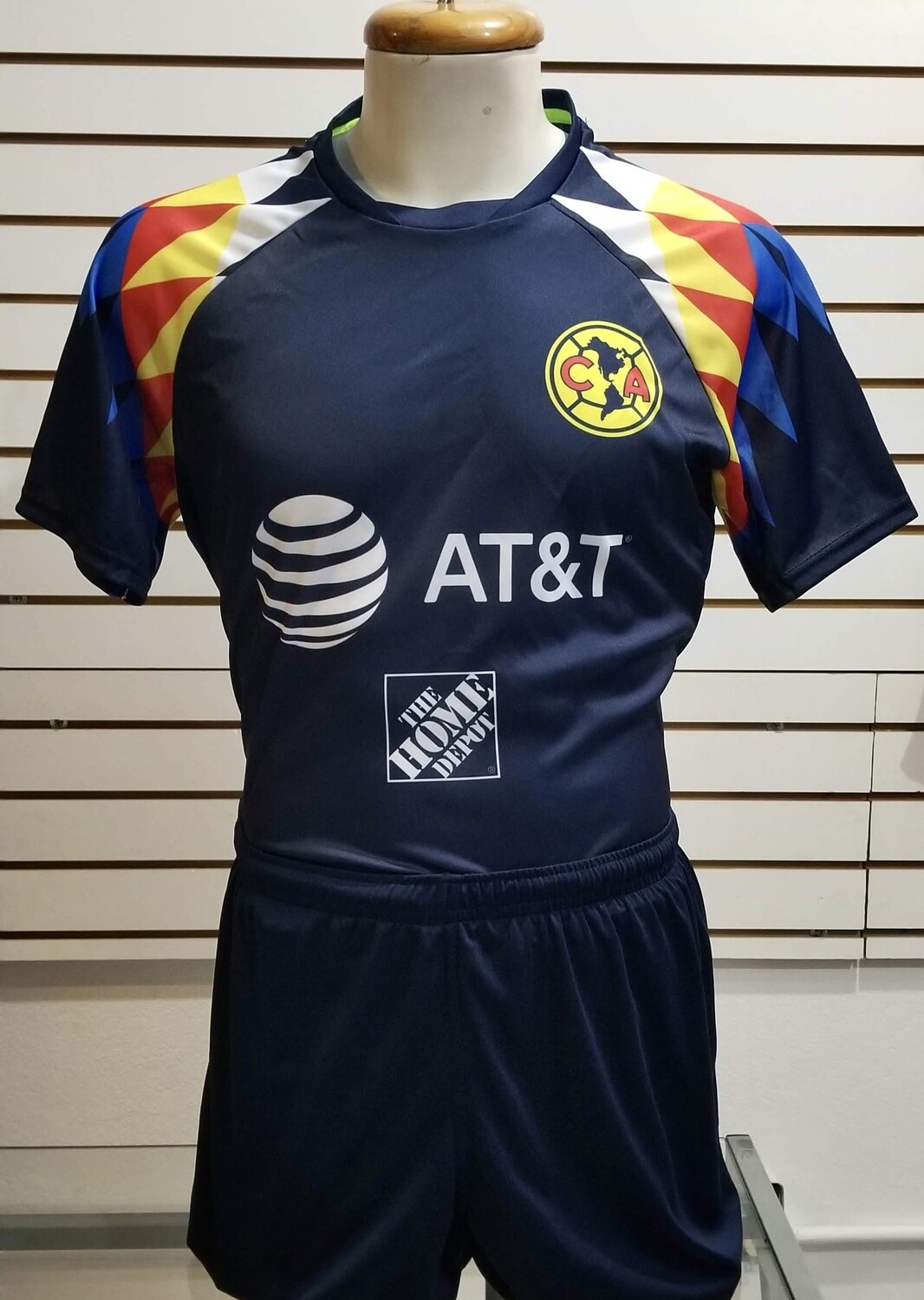 UNIFORME DE FUTBOL AMERICA VISITA 2020 EXCEL-FIT