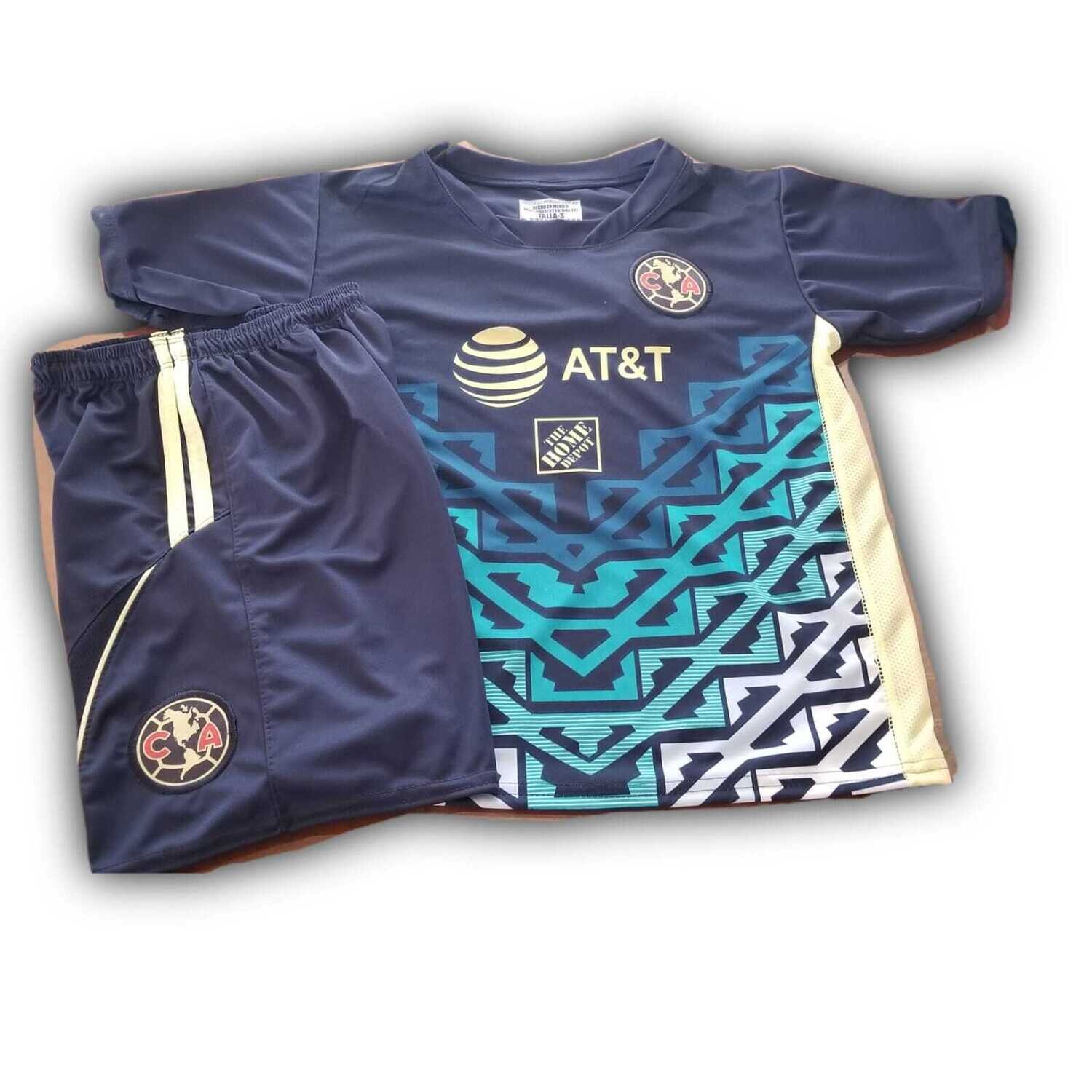 UNIFORME DE FUTBOL AMERICA VISITA 2021 DRI-FIT