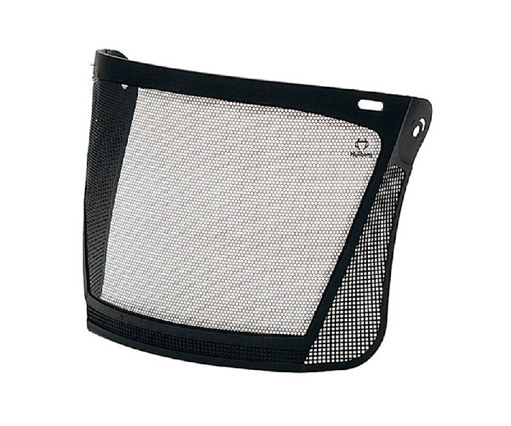 Hellberg etched steel mesh visor