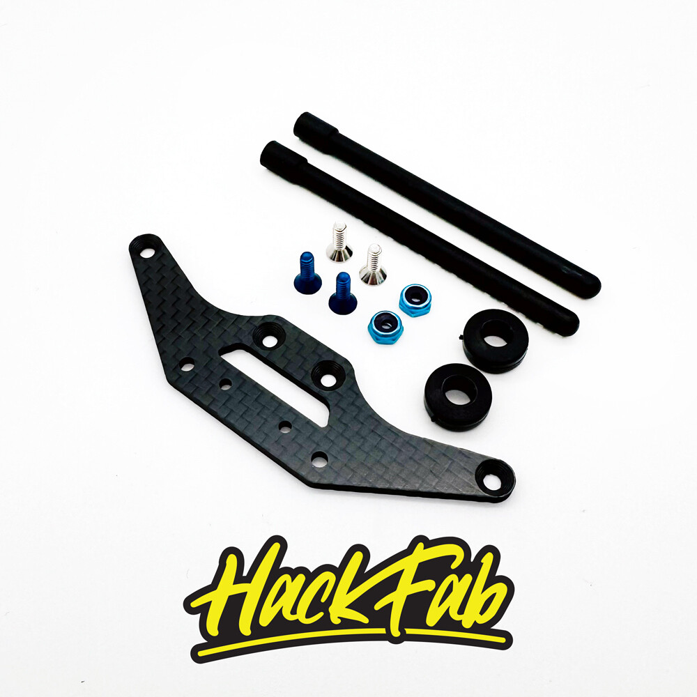 Mini Late Model/EDM V2.2 Rear Body Mount w/ 3″ posts – HackFab RC