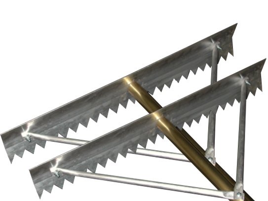 Two 24" New England Asphalt Rakes