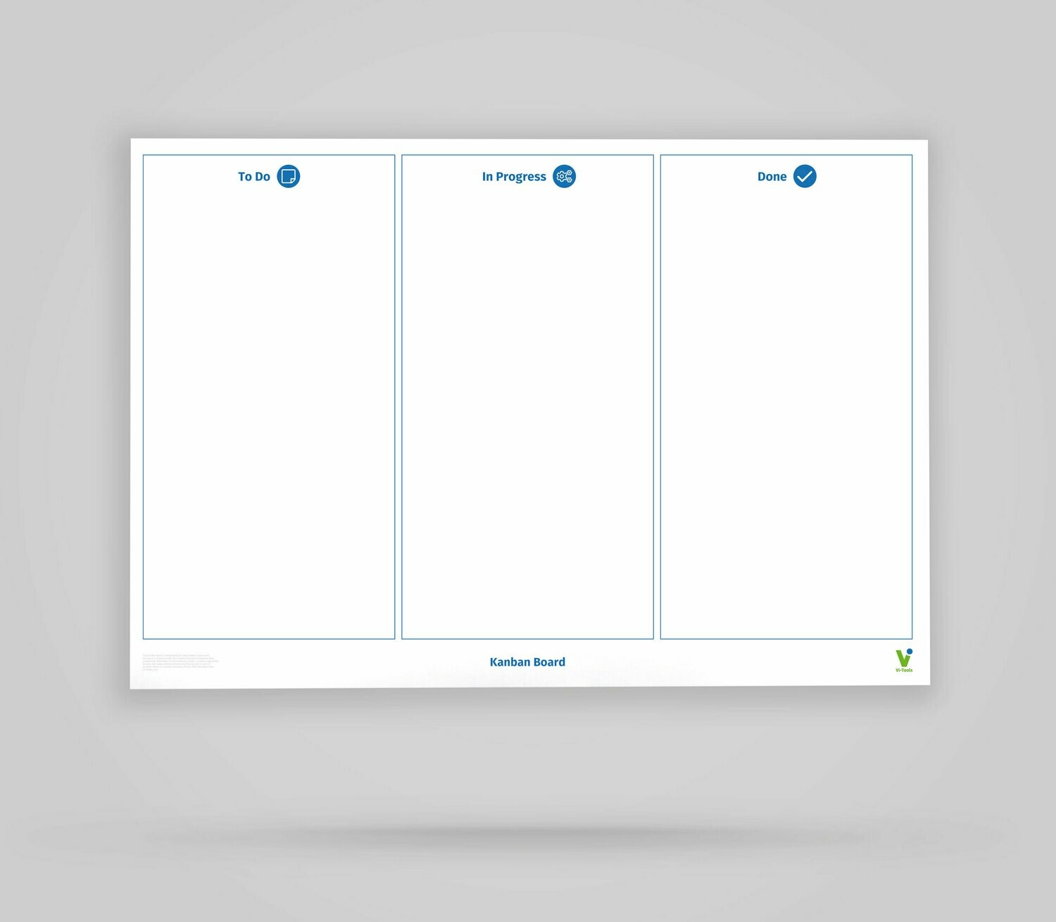 Kanban Board Template 3 Columns – Whiteboard Poster – SHOP DE – Vi-tools