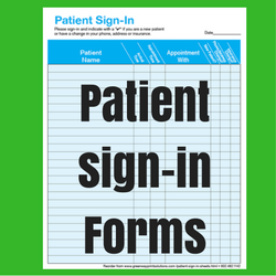 Patient Sign-in Forms