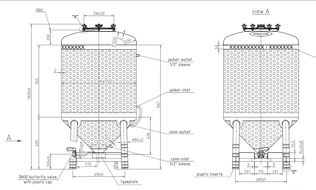 1000 Litre Tank - WW10611V4N