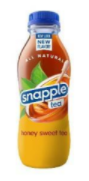 Snapple 16 oz Plastic Bottle Honey Sweet Tea - Case of 24