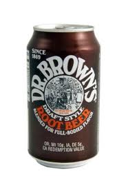 Dr. Browns Root Beer Soda Cans 12 oz - Case of 24