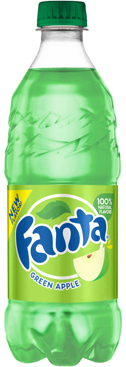 Fanta Green Apple - 20 oz - Case of 24