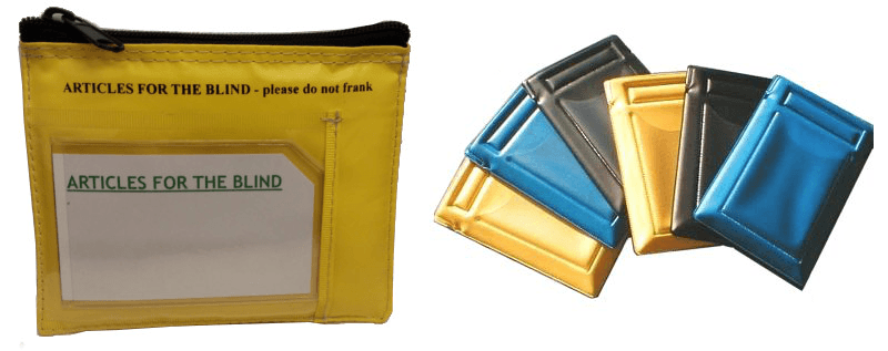 Postal Wallets. Zipped or Velcro Fastening