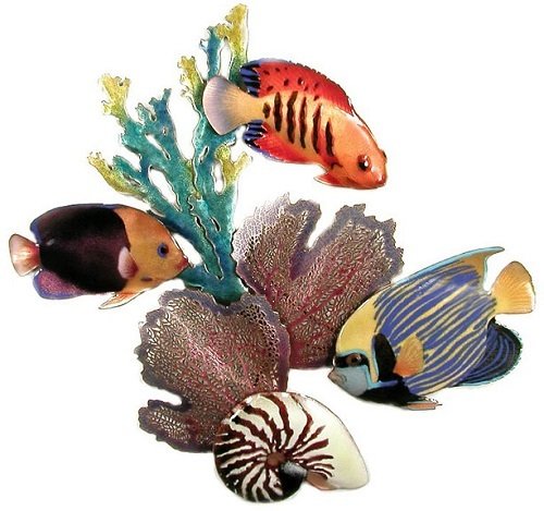 Wall Art - Bovano - Angel Fish Friends
