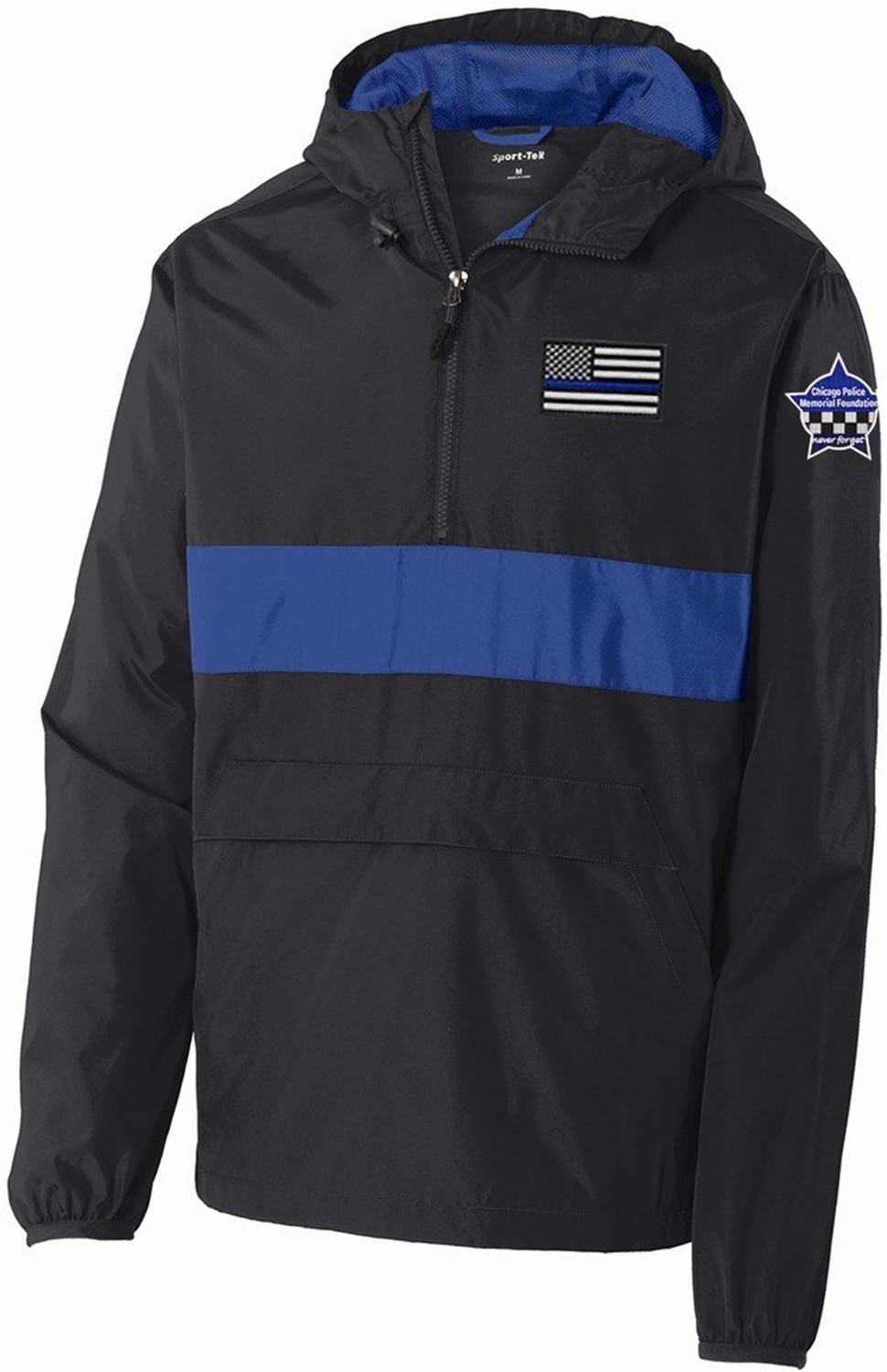 CPD Memorial Zipped Pocket Anorak Jacket 1/2 Zip | Chicago Police ...