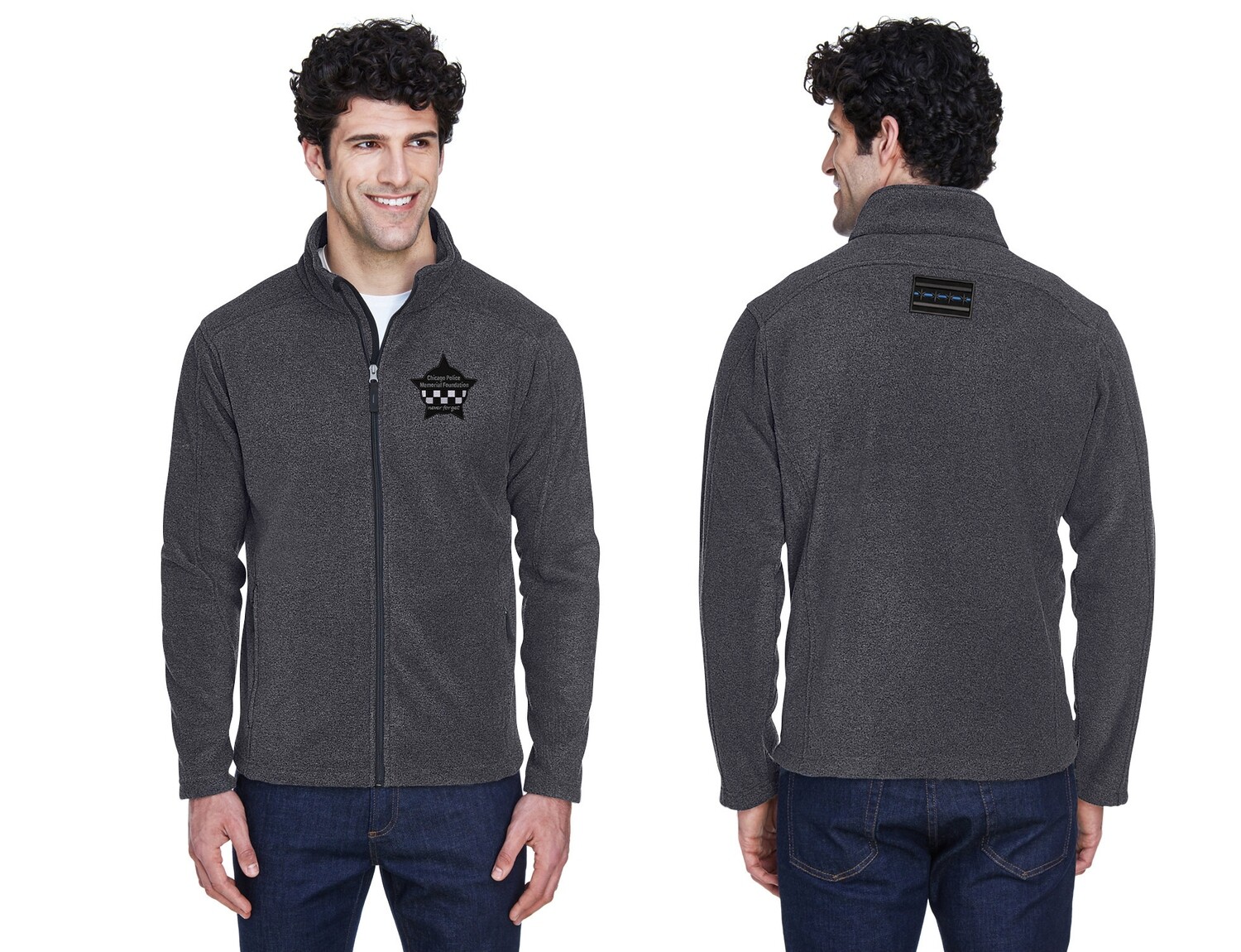 CPD Memorial Chicago Flag Patch Journey Fleece Jacket 88190 | Chicago ...