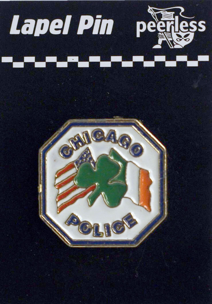 Chicago Police Dept. Irish American with Clover Lapel Pin | Chicago ...