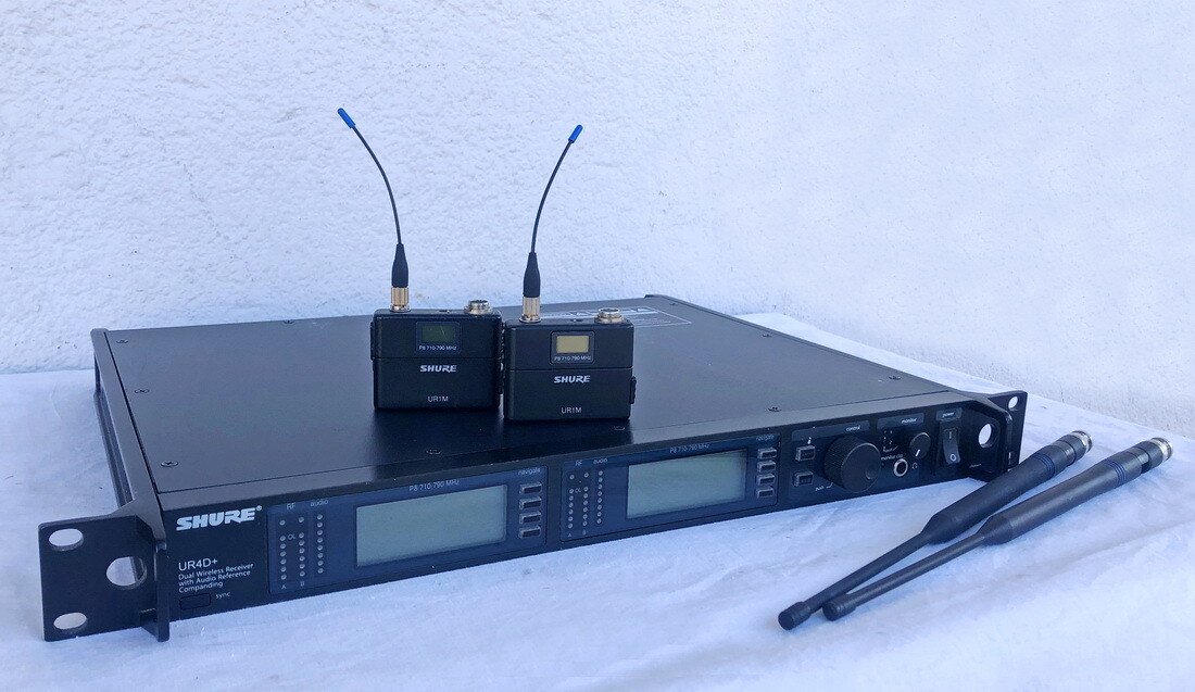 Shure UR4D+ Neumann KSM8, UR1