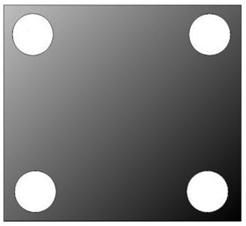 Base plates , steel, Eg. 200x200x6 with 4 holes 14mm. Many other sizes ...