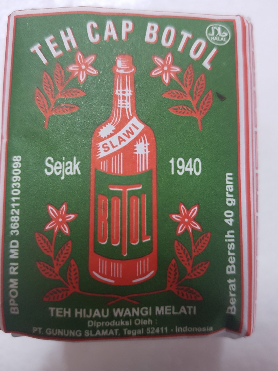 Teh tubruk cap botol