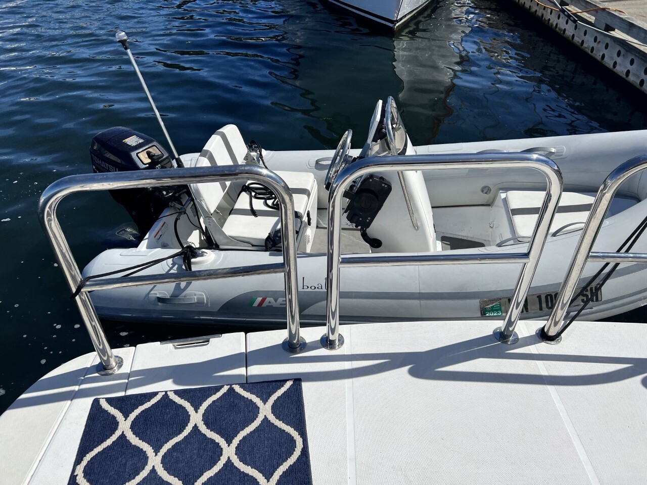 Custom 2" Swim Platform Staple Rail