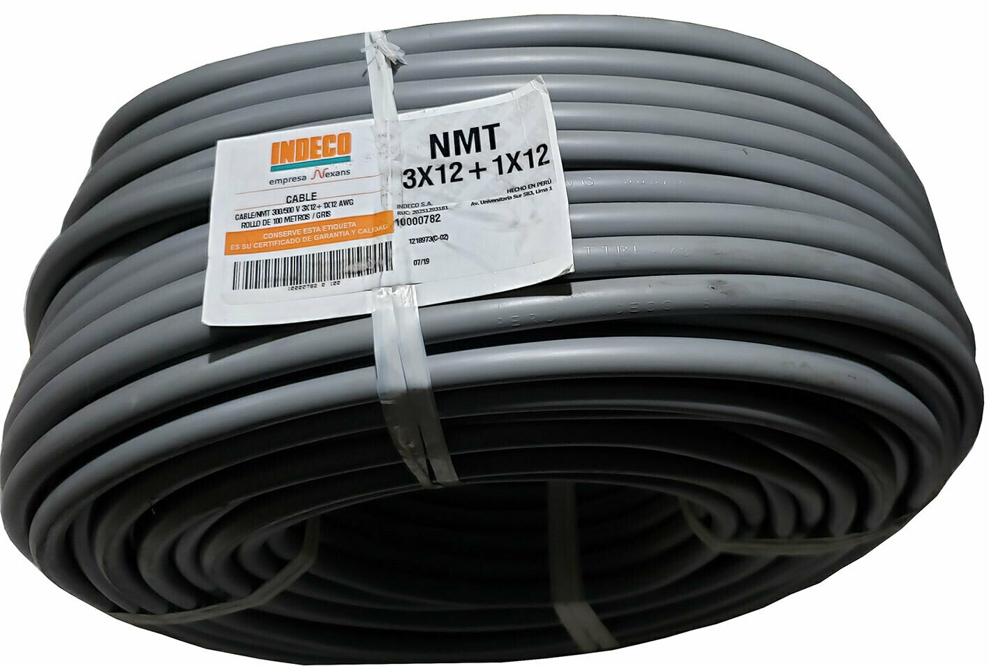Cable Vulcanizado 4x12AWG Indeco Original