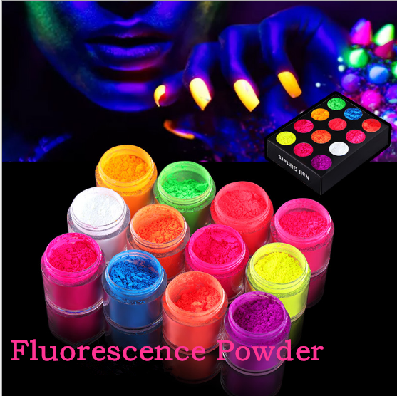 10g Fluorescence Powder 12 colors/set