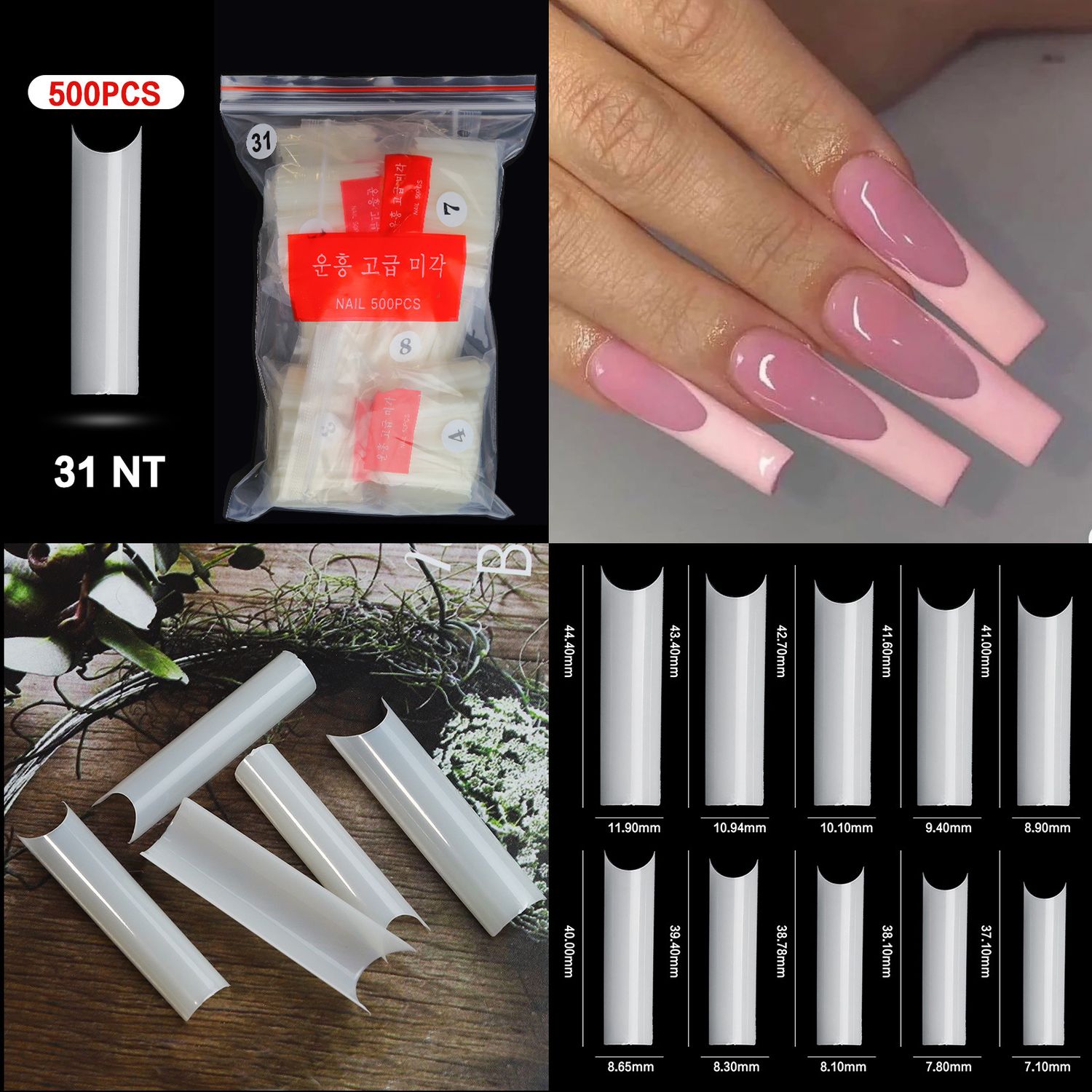 31# Nail Tips ( 500pcs/Packet )