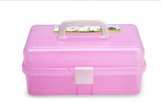 Plastic Tool Box Manicure Pedicure Make Up