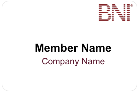 BNI Name Badges