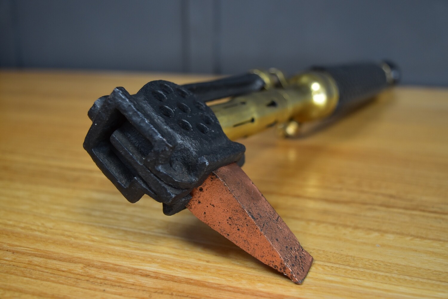 1930s French Paraffin Soldering Iron in Rare Wand Shape