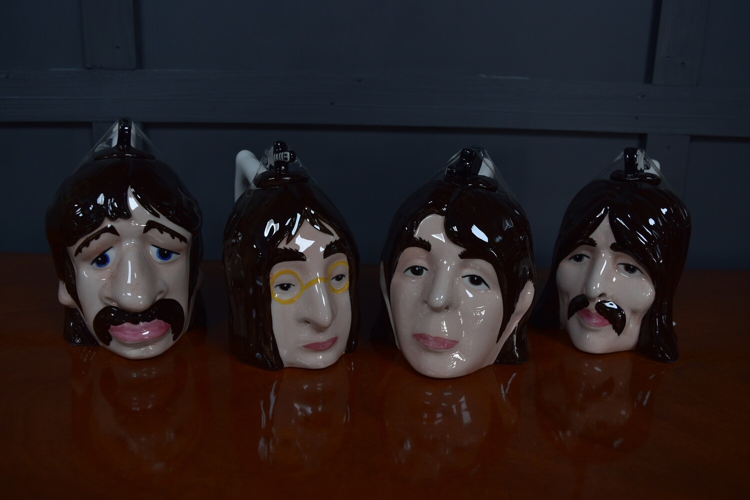 Lorna Bailey The Beatles set of x4 Teapots