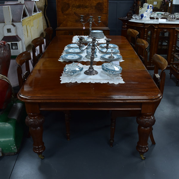 Victorian Mahogany 3 Leaf Table